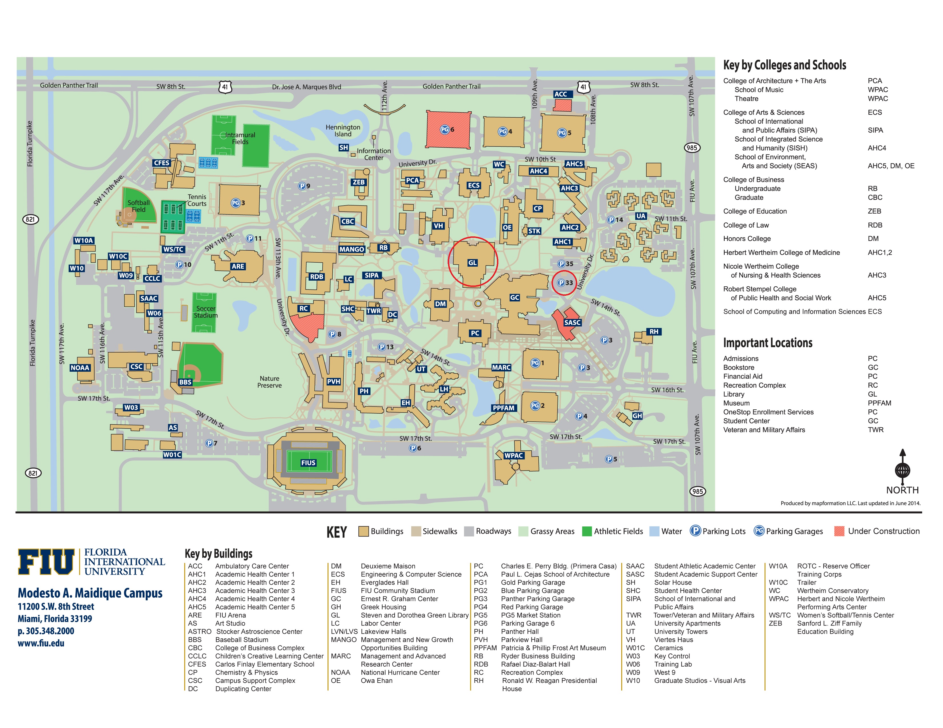 FIU MMC Campus Map